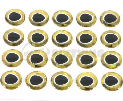 Funky Ultra 3D Gold/Silver Eyes - Funky Fly Tying